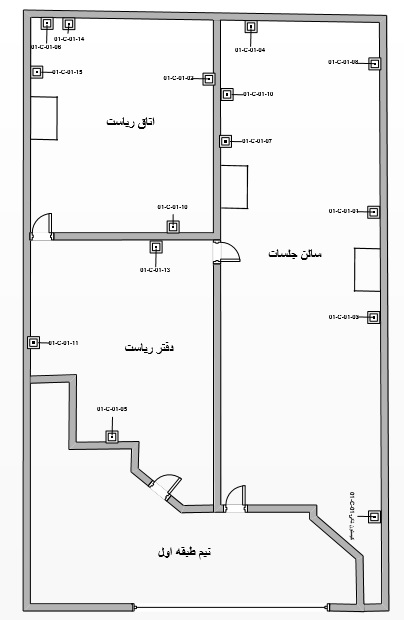 شبکه بهداشت و درمان شهرستان مرودشت | نقشه جانمایی واحدها(کروکی)